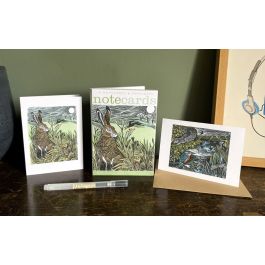 Hidden Hares and Kingfisher & Squirrel Notecards by Angela Harding ...