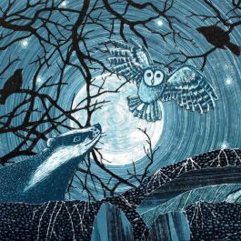 Badger and Owl By Molly Lemon Art - Down To Earth Cards