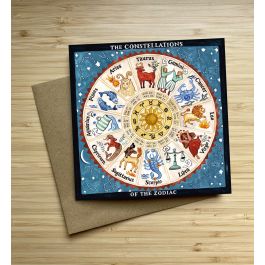 Constellations of the Zodiac Card By Jessica Rising