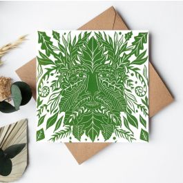 Green man card by Prints By The Bay