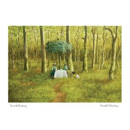 Tea with Birdsong By Marcelle Milo-Gray Art Card - Down To Earth Cards
