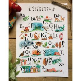 Outdoors Alphabet By Jessica Rising - Down To Earth Cards