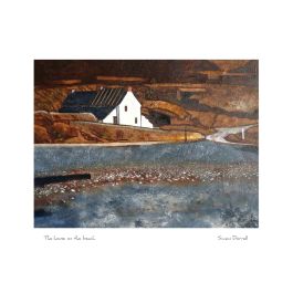 The house on the beach By Simon Dorrell Art Card - Down To Earth Cards