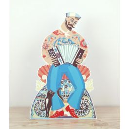 Bert Die cut sailor by Sarah Young - Down To Earth Cards