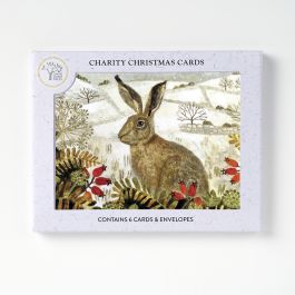 AGBI CHRISTMAS CARD PACK – Hare and Snow Artist: Vanessa Bowman