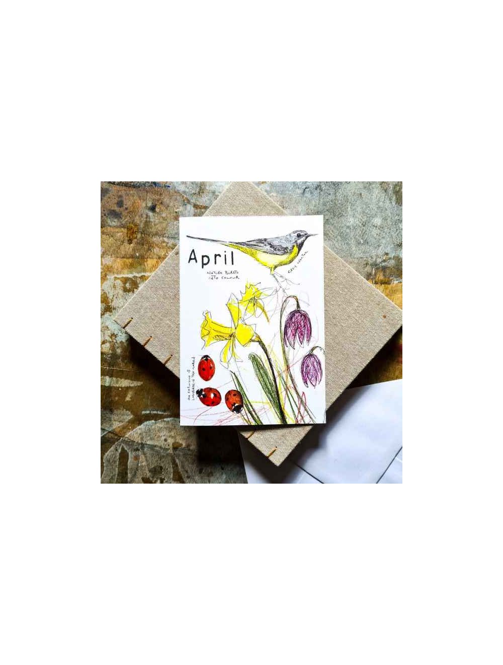 April card – Wild Months Card (Blank) By Hannah Longmuir - Down To ...