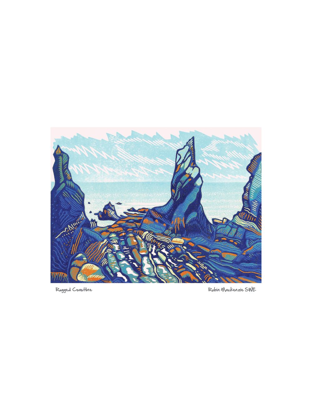 Rugged Coastline By ROBIN MACKENZIE